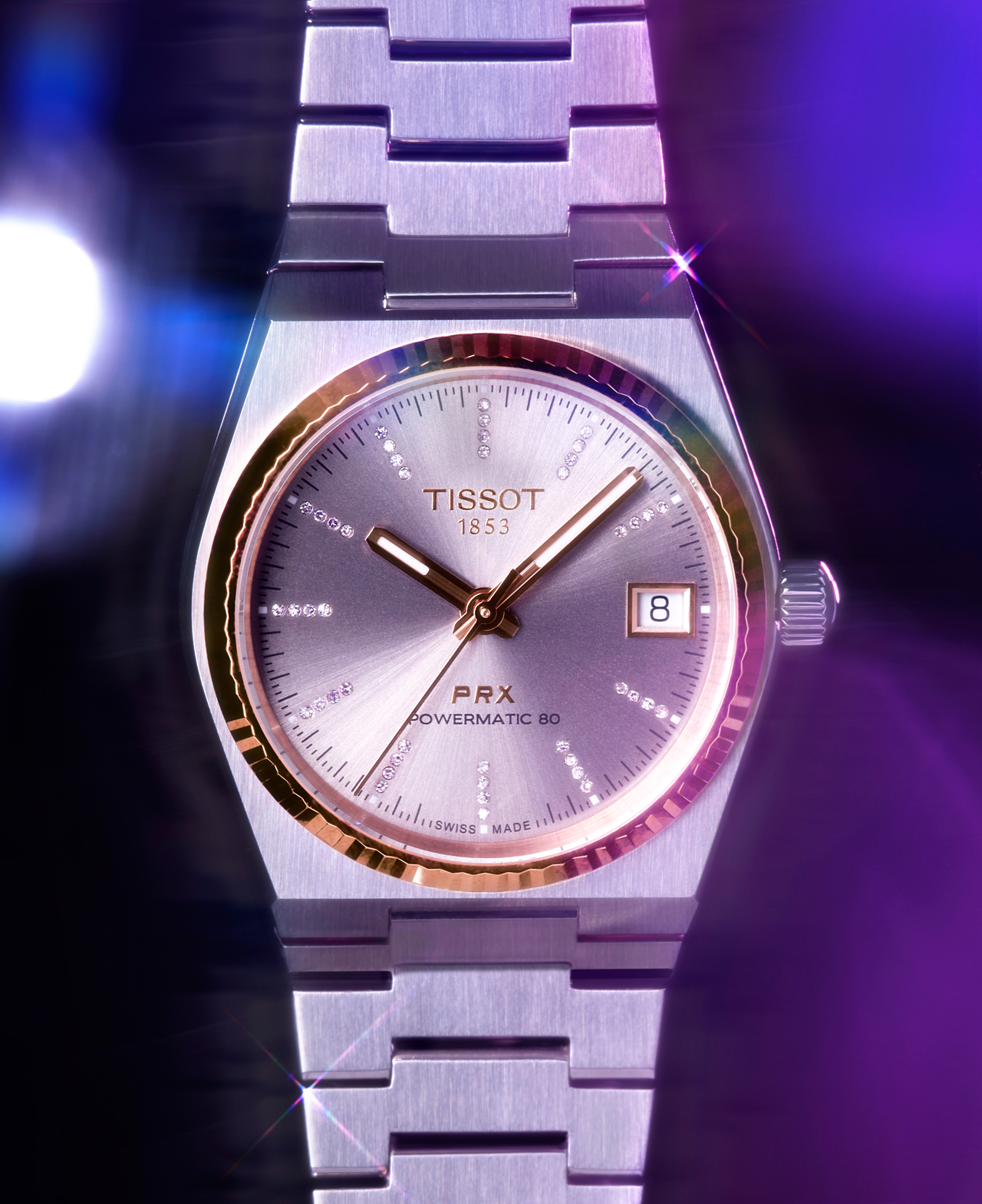 티쏘 PRX 35MM 파워매틱 80 스틸 & 18K 골드 베젤 출시